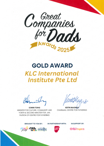 KLCII Wins “Great Companies for Dads – Gold Award”